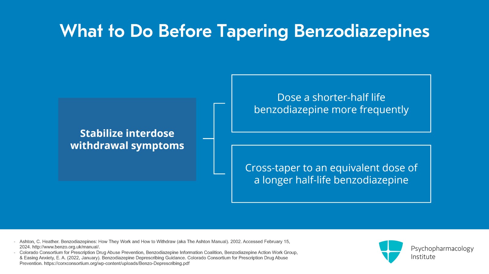 Understanding the Principles of Benzodiazepine Tapering ...
